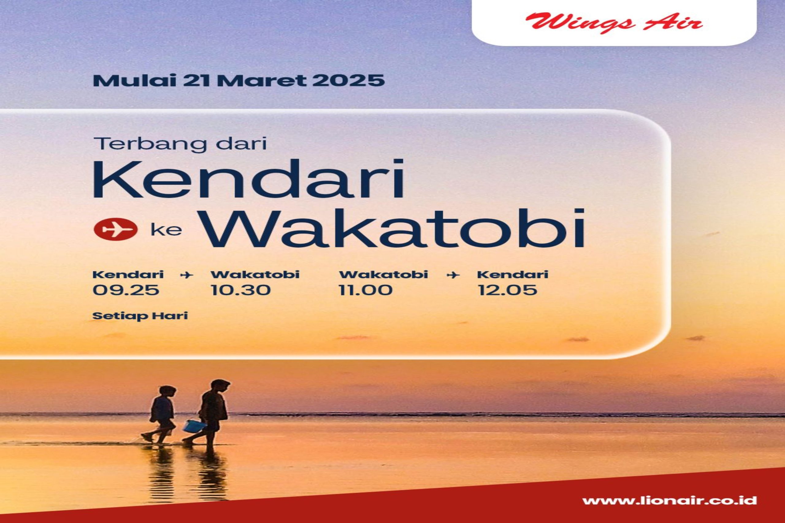 Mulai 21 Maret, Wings Air Bakal Beroperasi Kembali di Bandara Matahora ...